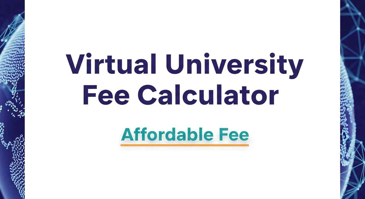 VU Fee Calculator & Admission Fee Complete Detail %Current Year